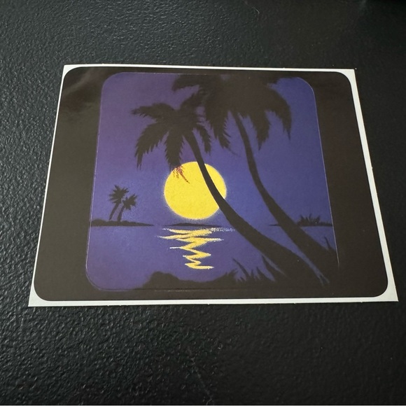 Design | Hawaiian Moon Iconic Scene Collectors Sticker Artist Dark ...